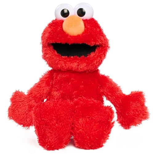 Sesame Street Tickle Me Elmo 13.5-Inch Plush Doll, Laughs, Wiggles, And ...