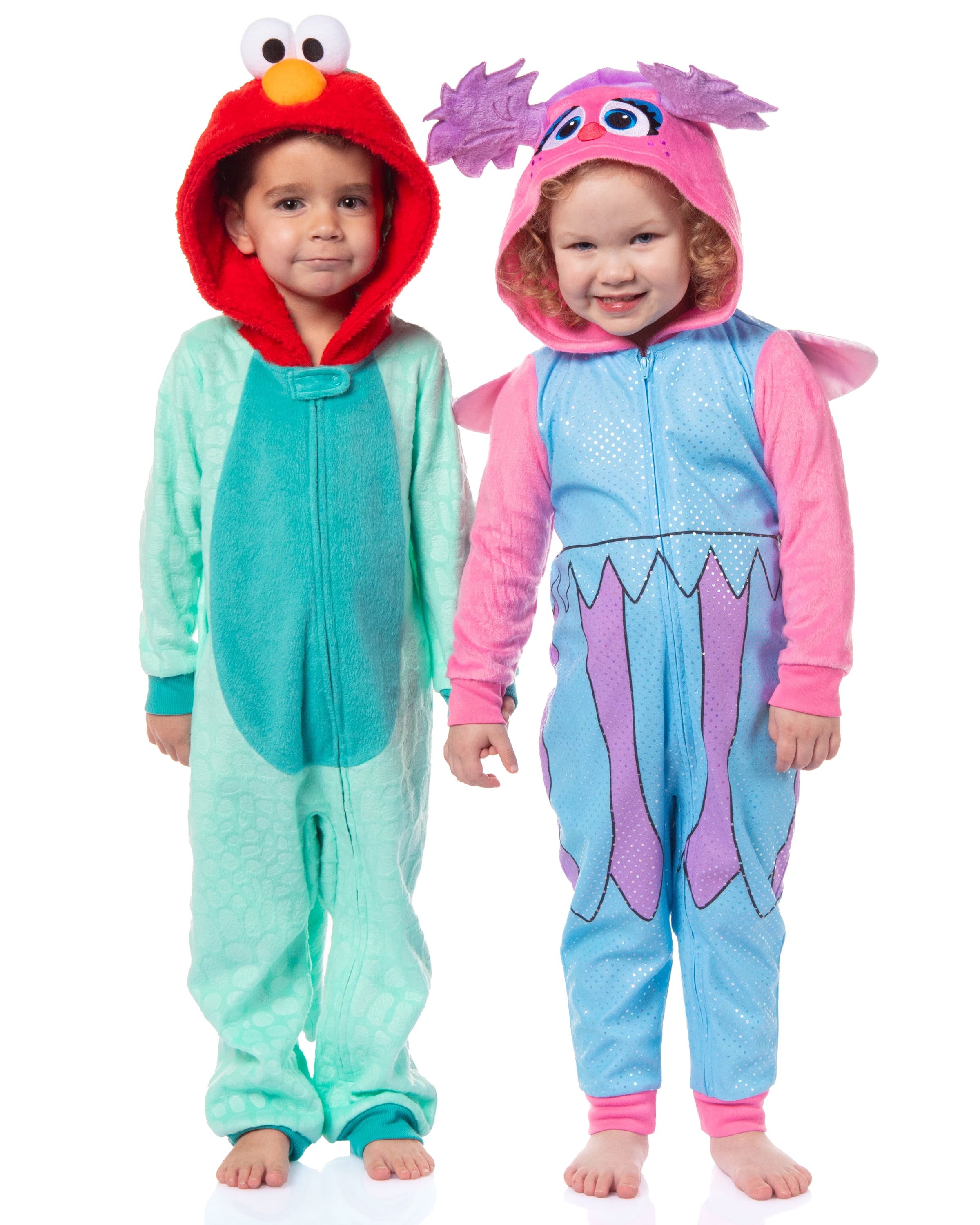 Sesame Street Toddler Kids Union Suit Footless Costume Pajama - Walmart.com