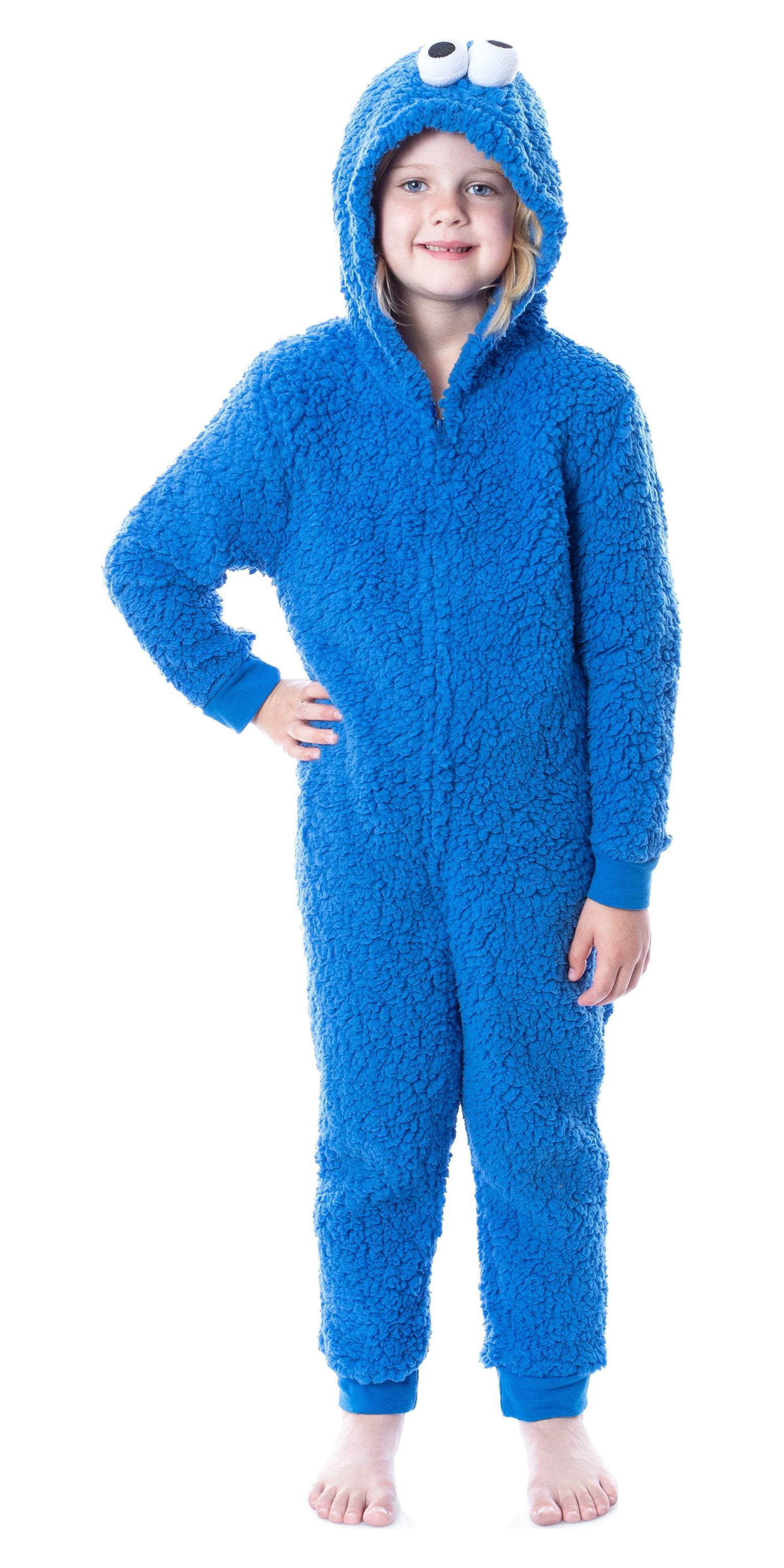 Sesame Street Kids & Adult Character Sleeper: Cookie Monster Sherpa ...