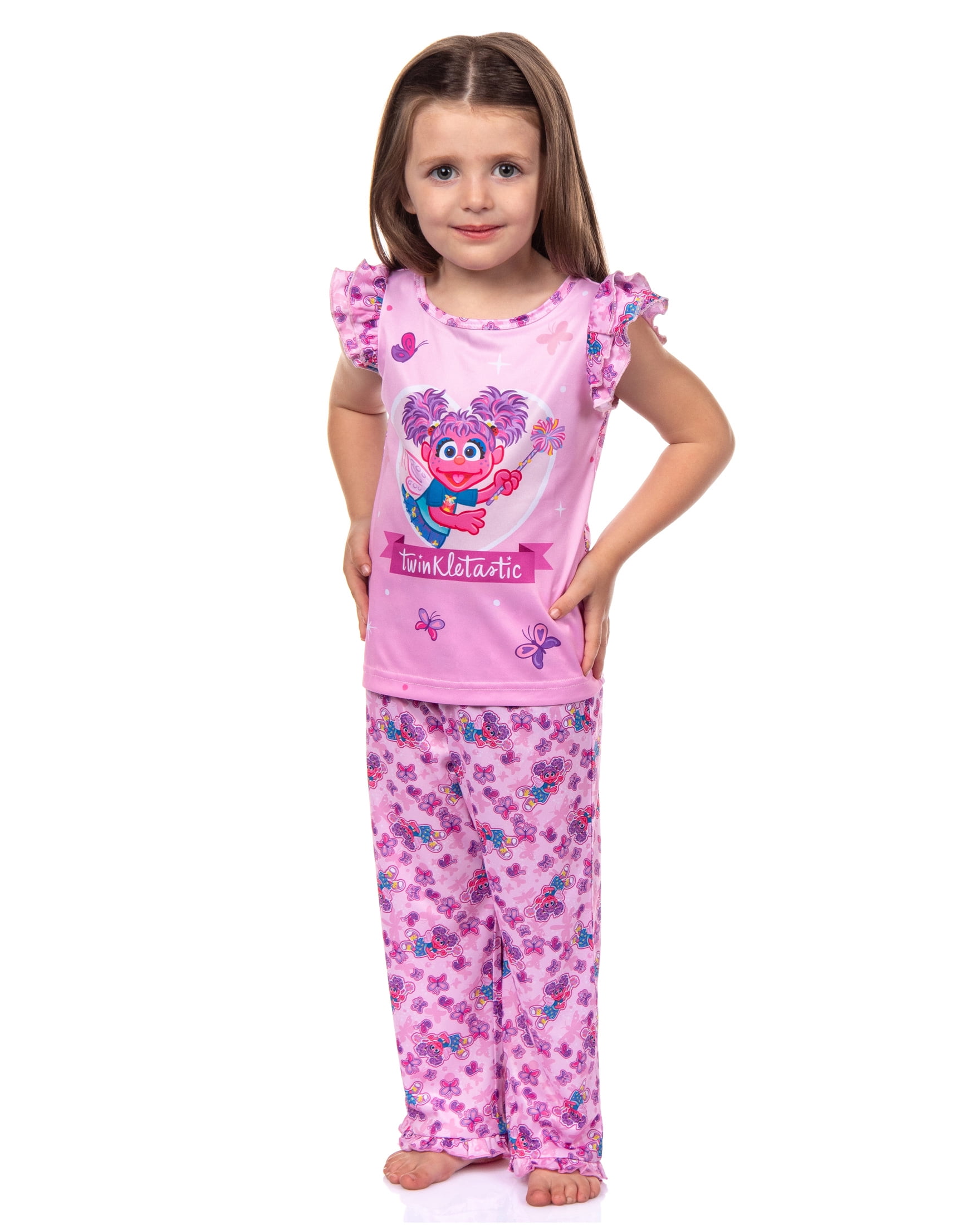 Sesame Street Toddler Girls' Abby Cadabby Twinkletastic Ruffle Sleeve ...