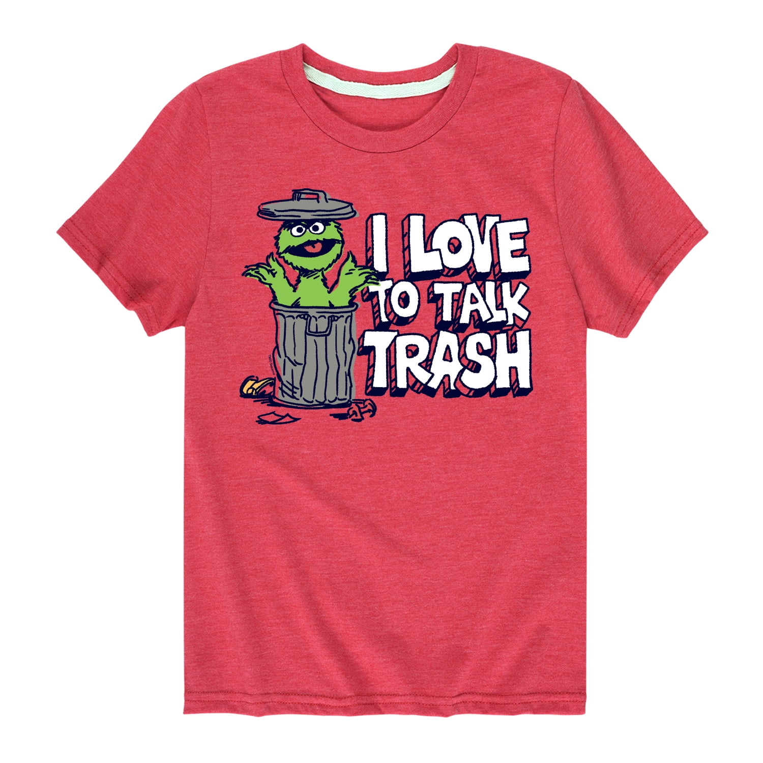 Sesame Street - Trash Talk - Toddler and Youth Short Sleeve Graphic T ...