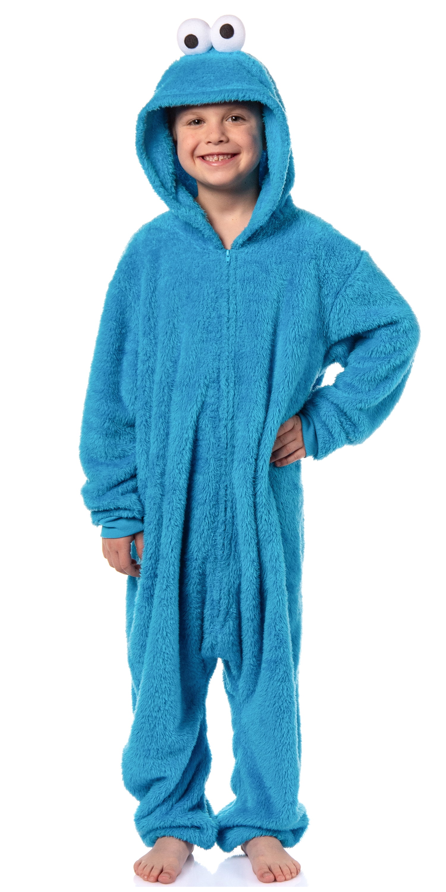 Sesame Street Unisex Kids' Character Hooded Union Suit Kigurumi Fleece ...