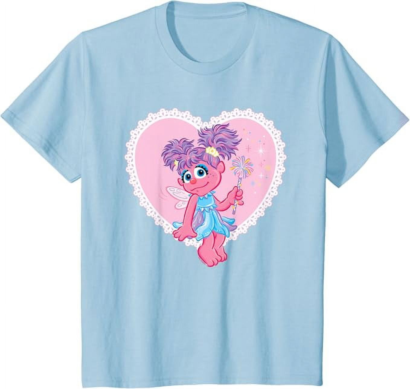 Sesame Street Valentine's Day Heart With Abby Cadabby T-Shirt, Black ...