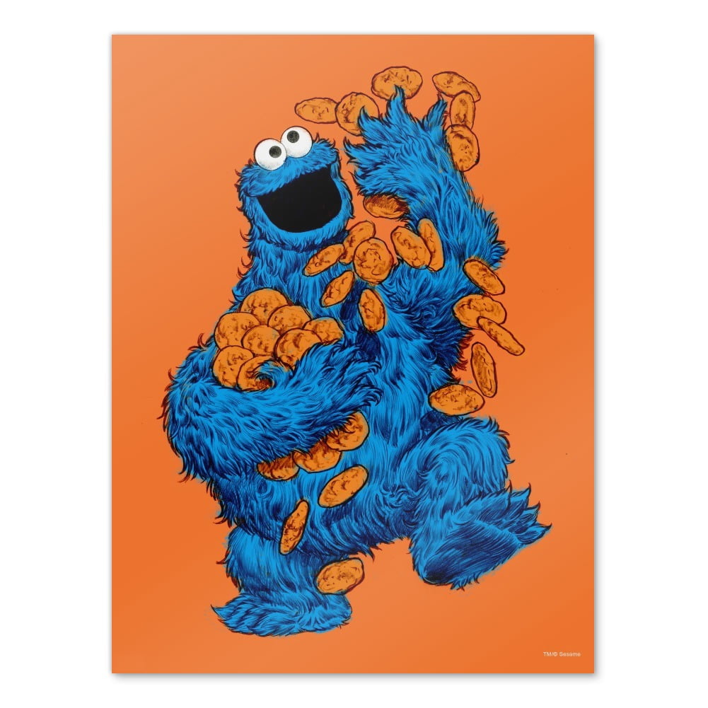 Sesame Street Vintage Cookie Monster Home Business Office Sign ...