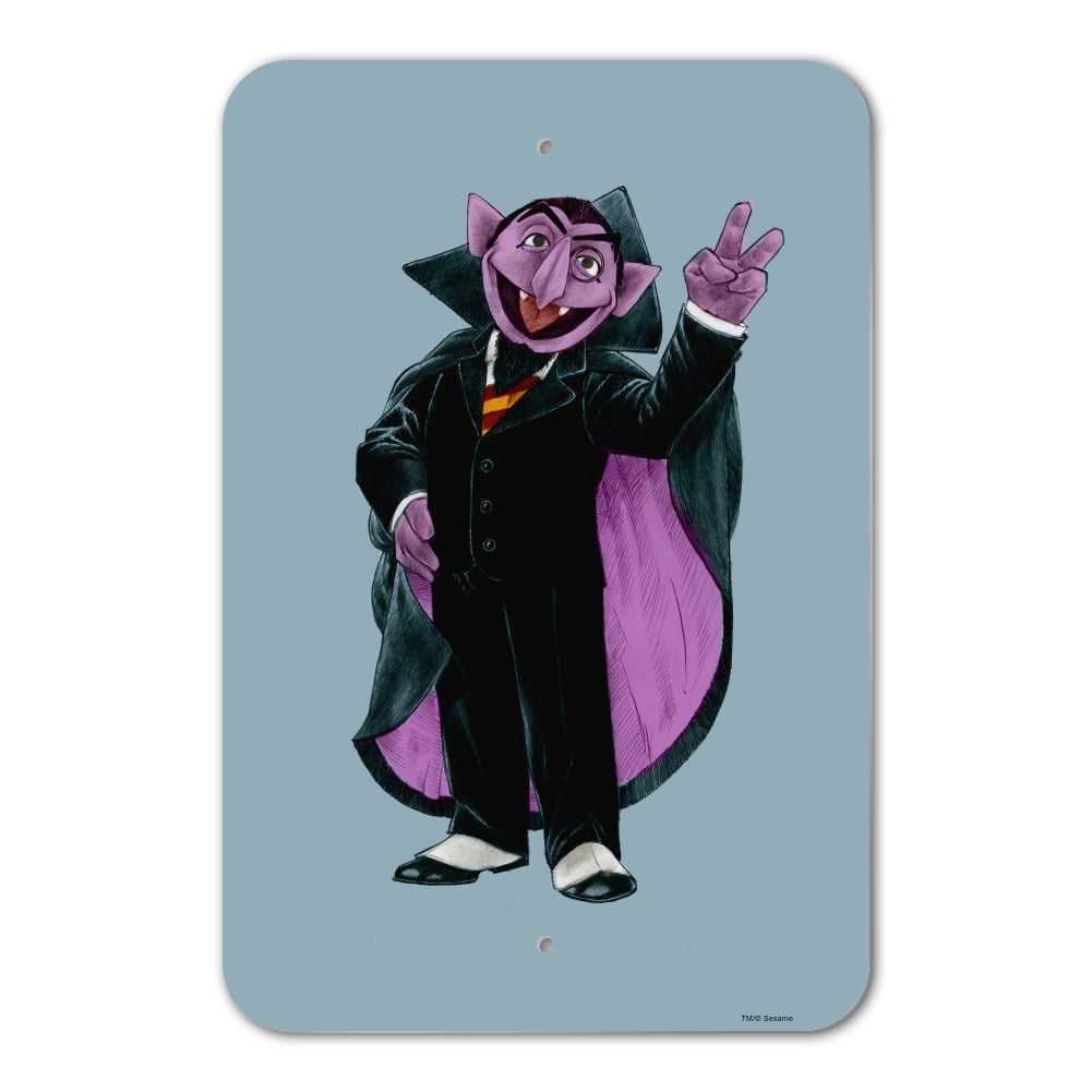 Sesame Street Vintage Count Von Count Home Business Office Sign ...