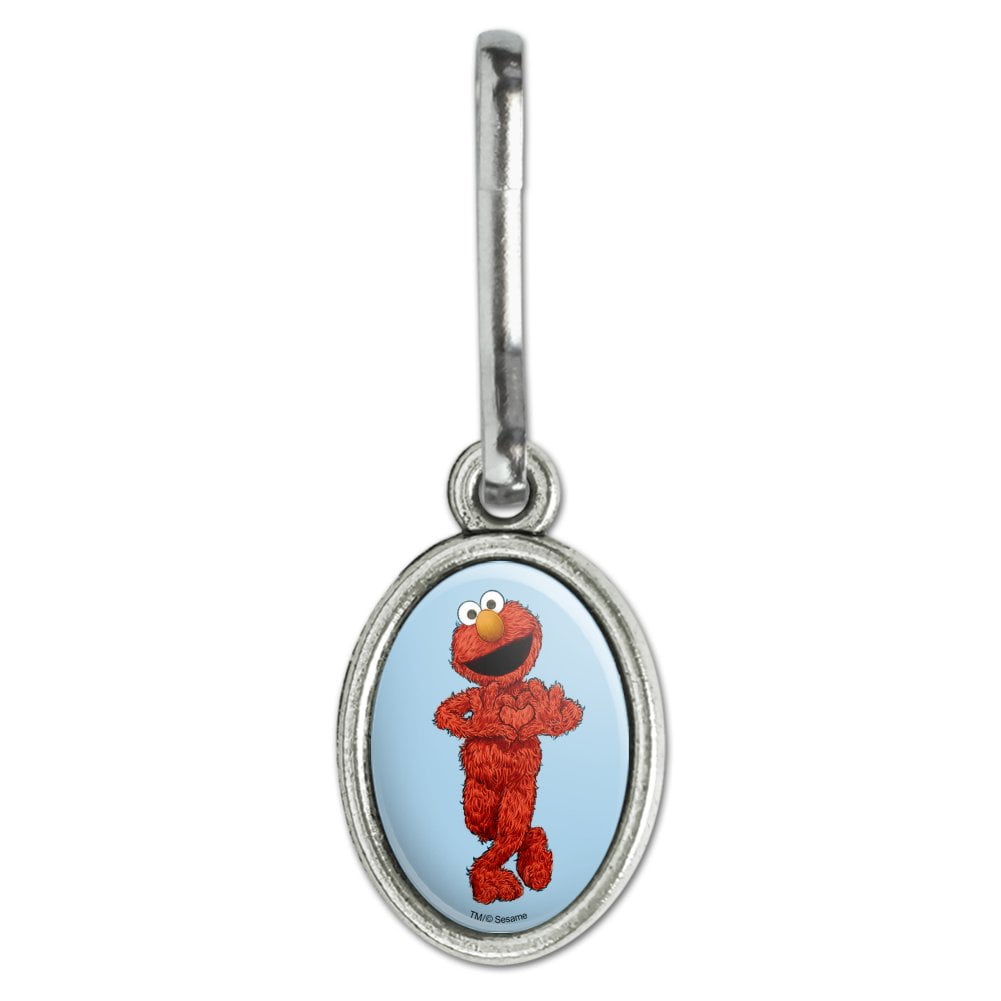 Sesame Street Vintage Elmo Antiqued Oval Charm Clothes Purse Suitcase ...