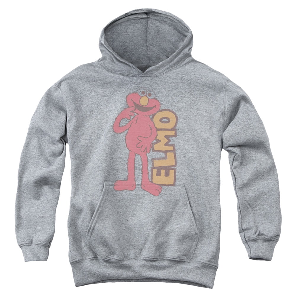 Sesame Street - Vintage Elmo - Youth Hooded Sweatshirt - Small ...