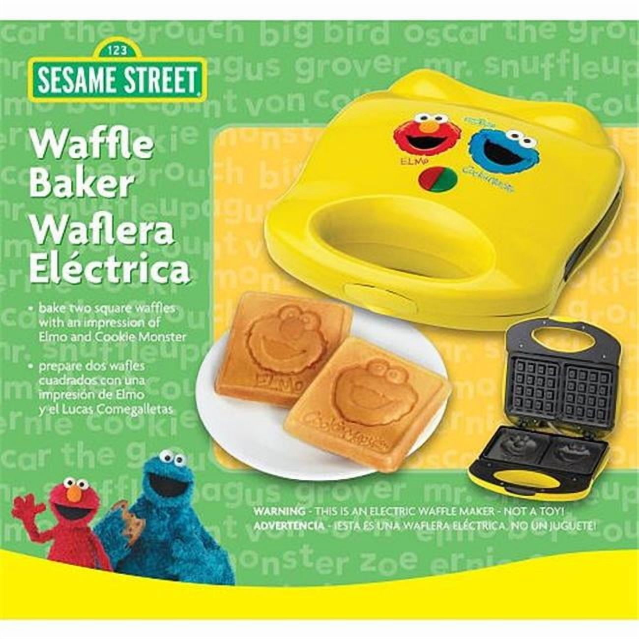 Sesame Street SS1942Y Waffle Maker with Elmo & Cookie Monster - Walmart.com