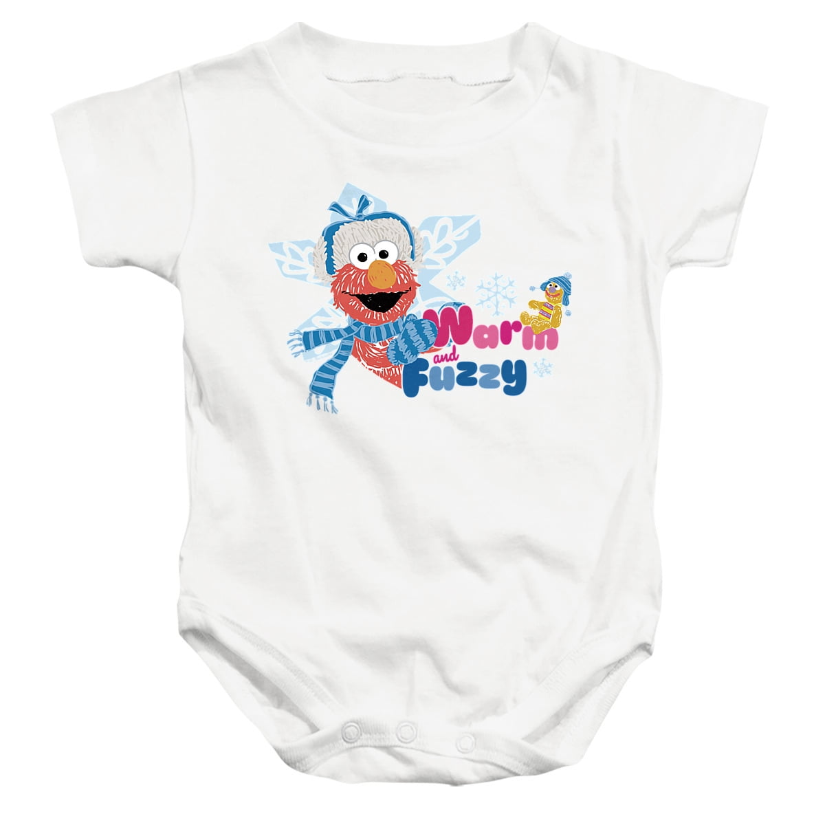 Sesame Street Warm And Fuzzy Holiday Elmo Unisex Infant Snap Suit for ...