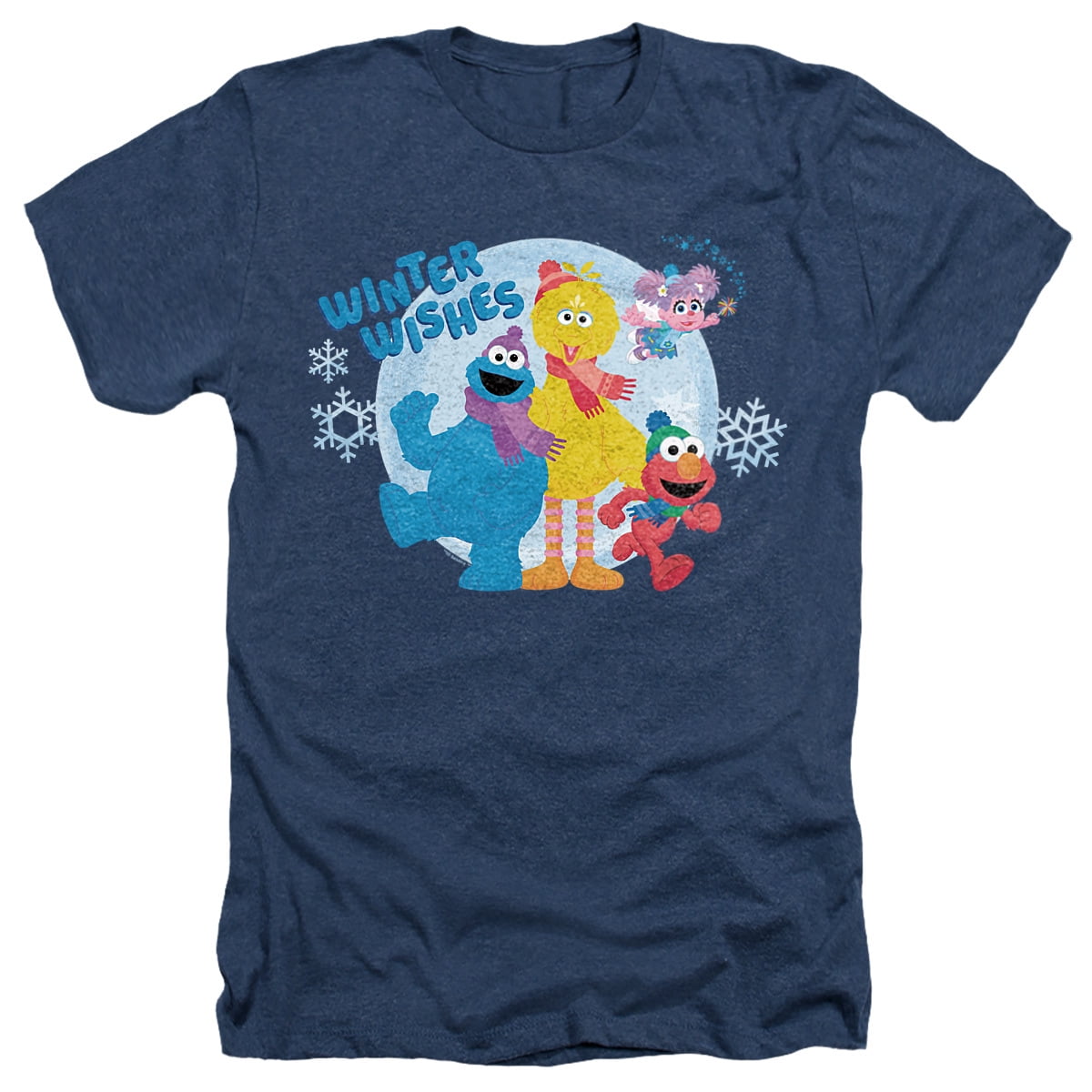 Sesame Street Winter Wishes Elmo, Cookie Monster, Big Bird Unisex Adult ...