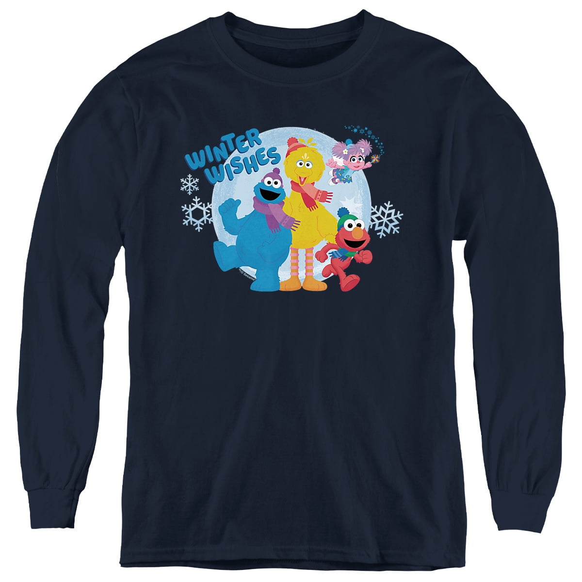 Sesame Street Winter Wishes Elmo, Cookie Monster, Big Bird Youth Long ...