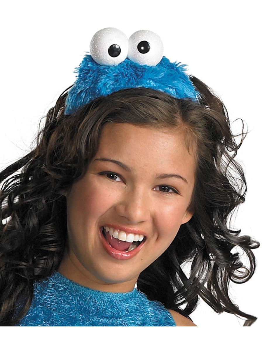 Sesame Street Womens Teens Cookie Monster Headband Hat - Walmart.com