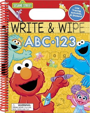 Sesame Street: Write and Wipe (Spiral-Bound) - Walmart.com