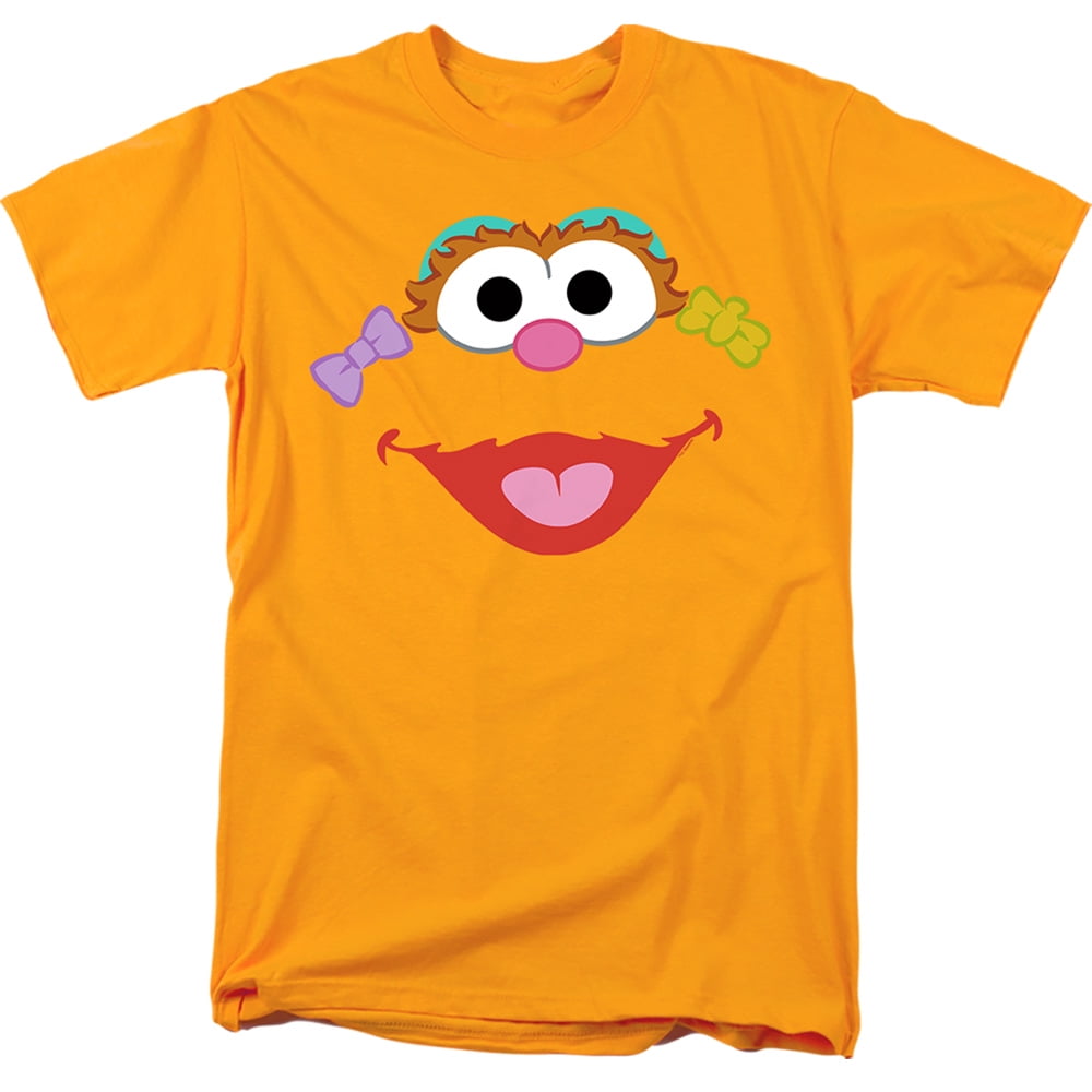 Sesame Street Zoe Face Unisex Adult T Shirt, Gold, Medium - Walmart.com