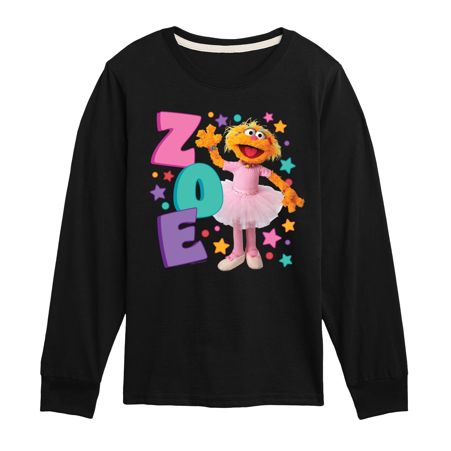Sesame Street - Zoe - Toddler and Youth Long Sleeve T-Shirt - Walmart.com