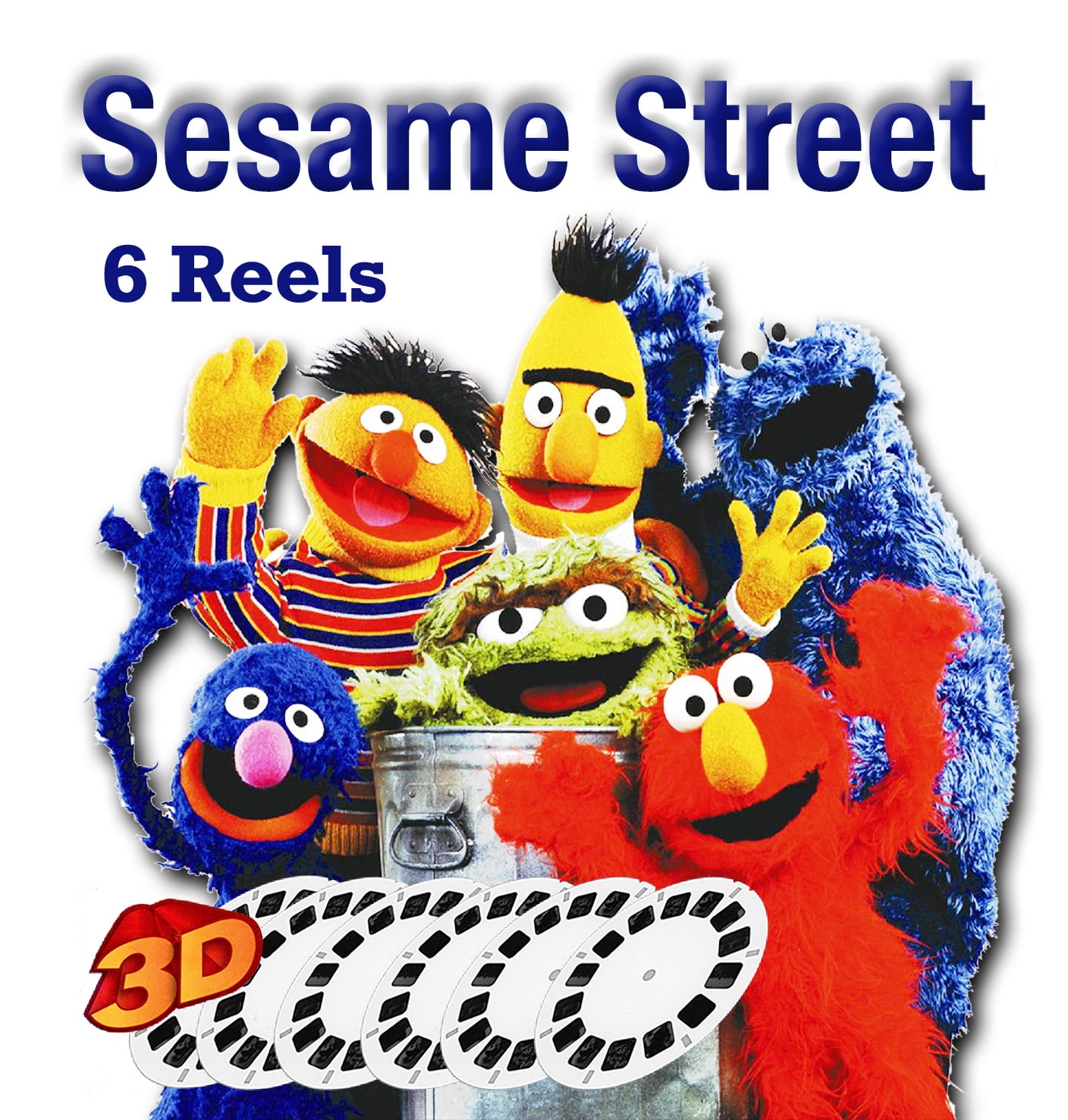 Sesame Street in 3D - 6 vintage Reels Counting,Elmo Wants to Play,Seven ...