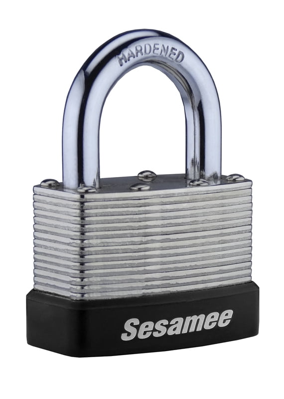 Sesamee 436L 4 Dial Resettable Combination Brass Padlock with 1 ...