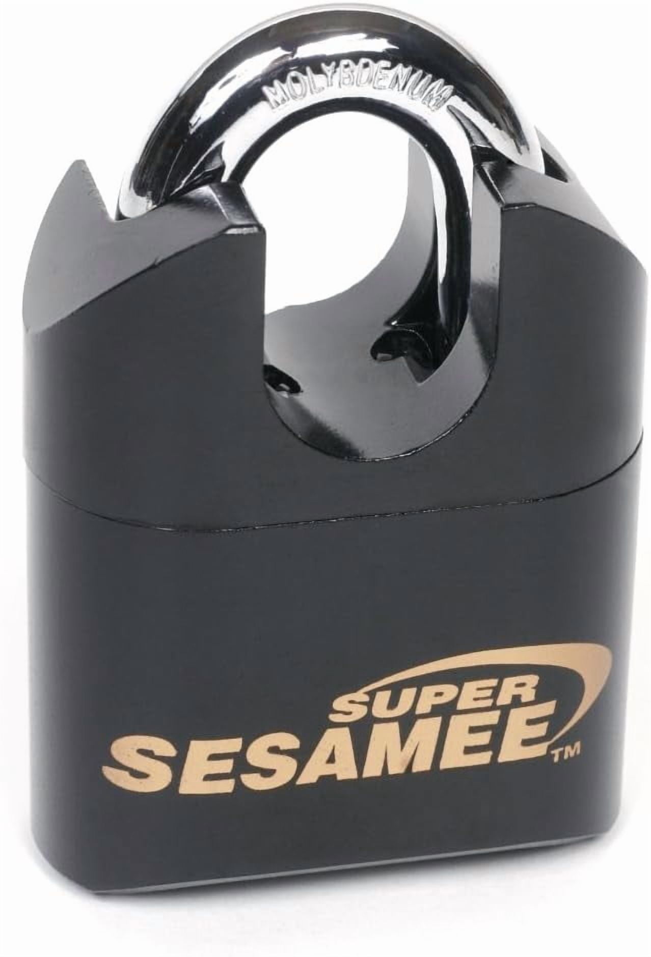 Sesamee K646 4 Dial Bottom Resettable Combination Brass Padlock with 1 ...