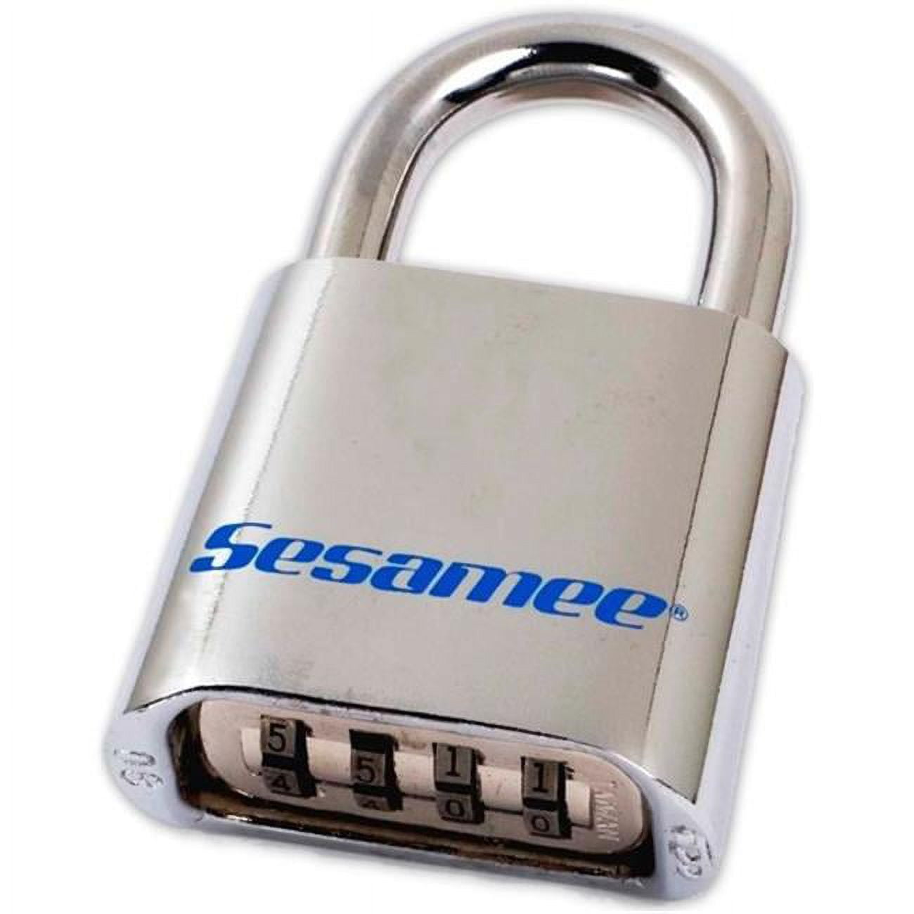 Sesamee KCR0436 4-Dial Chrome Plated Marine Combination Padlock - 5 ...