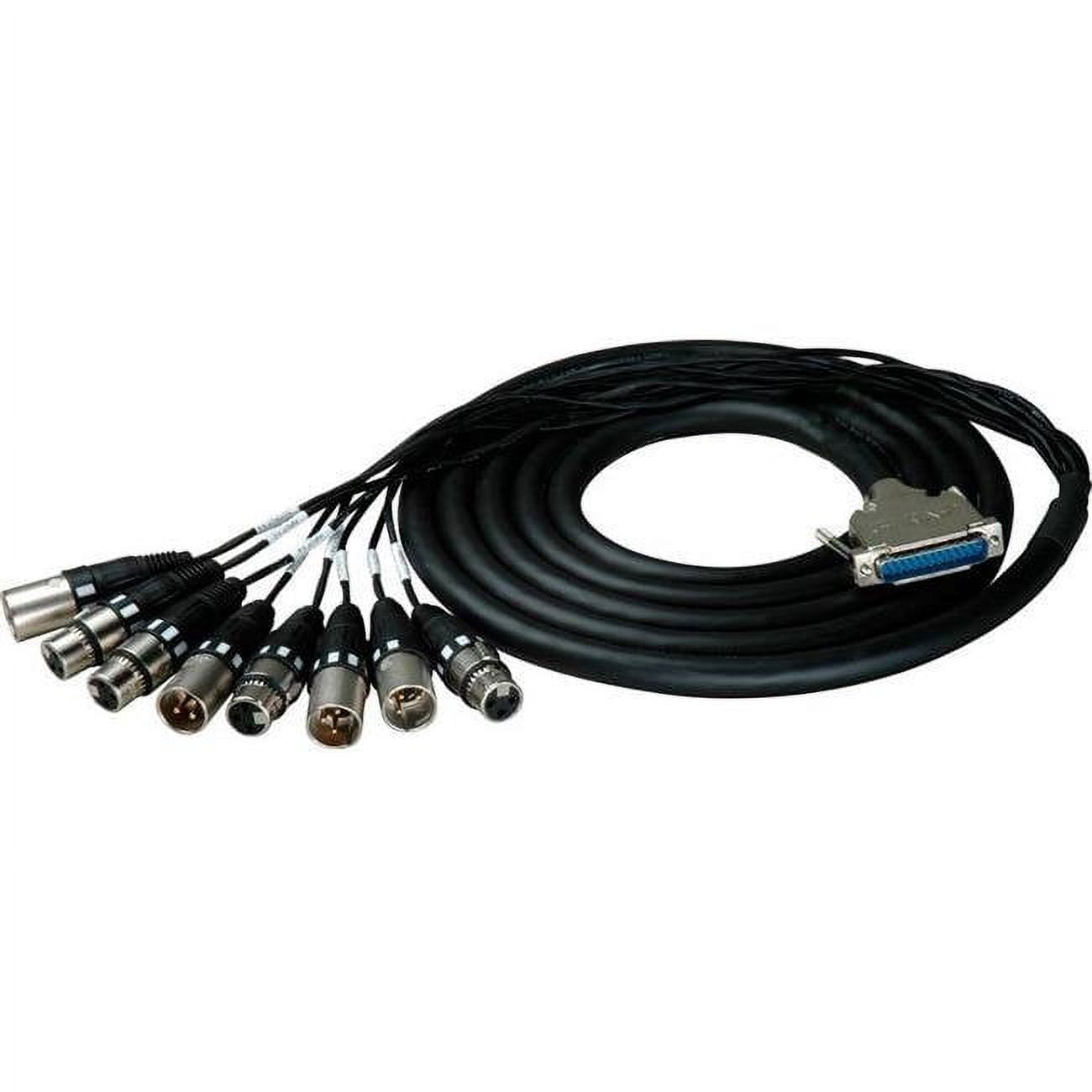 Sescom 25MA-XMB-M05 5 ft. Built Mogami Analog 25 Pin DSub to 8 XLR Male ...