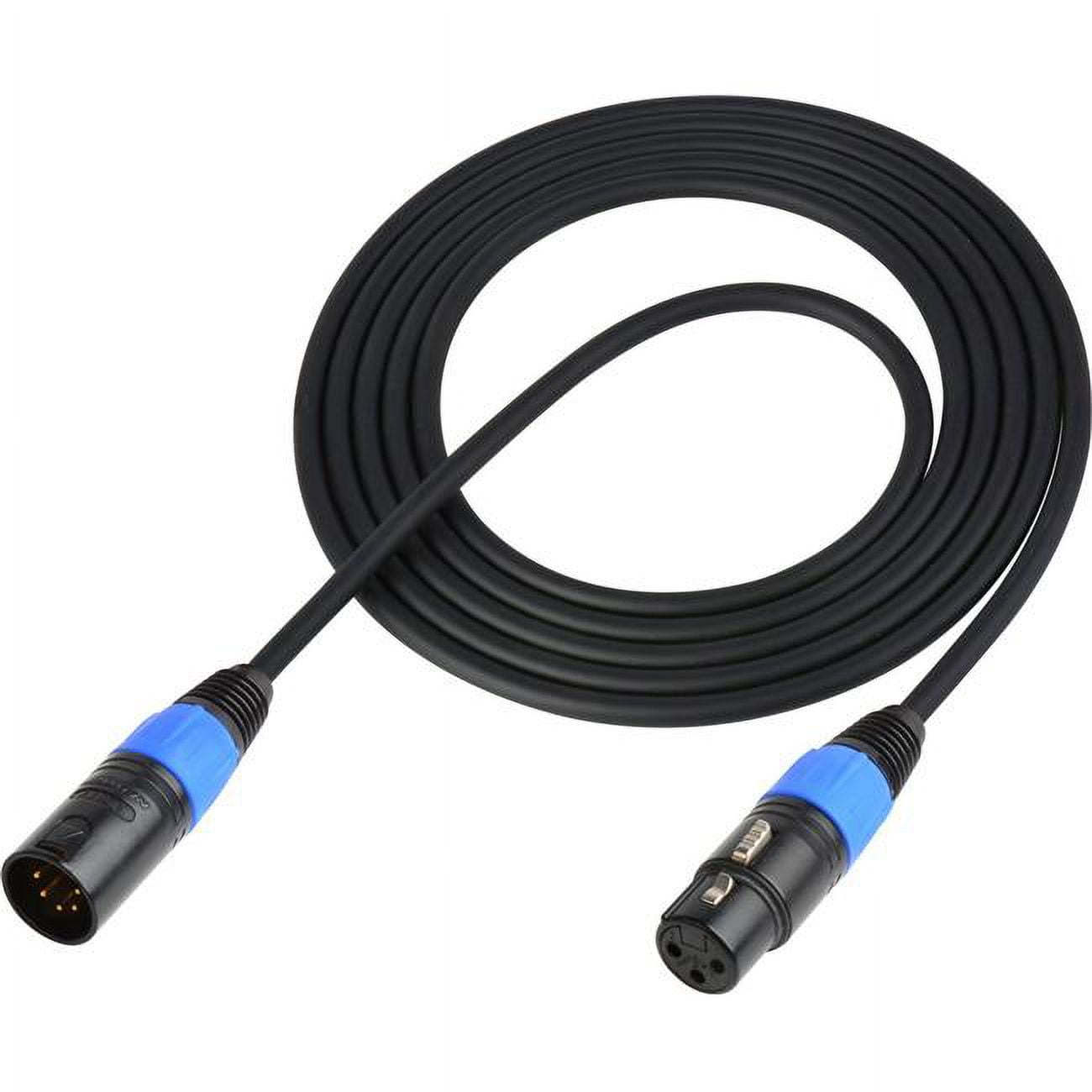 Sescom DMX-5M3F-100 100 ft. Lighting Control Cable 5-Pin XLR Male to 3 ...