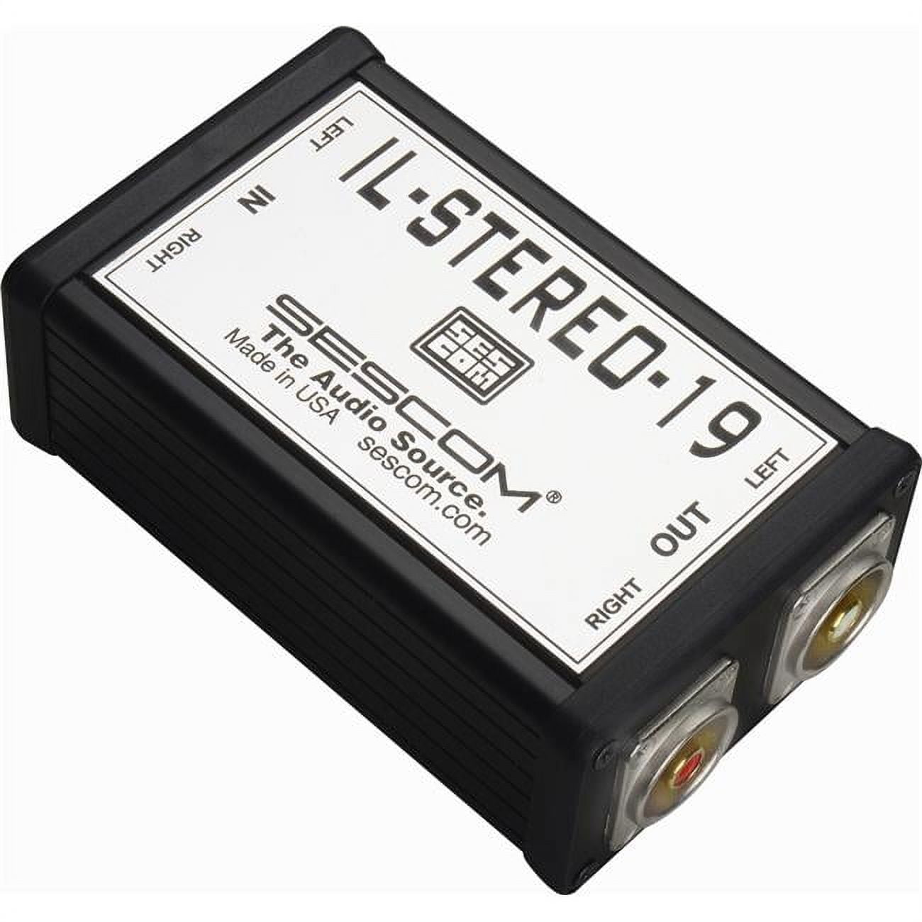 Sescom IL-STEREO-19 Professional Two Channel RCA HiFi Style Stereo ...