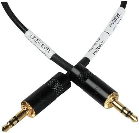 Sescom LN2MIC-ZOOMH4N 3.5mm Line to Mic 25dB Attenuation DSLR Cable for ...