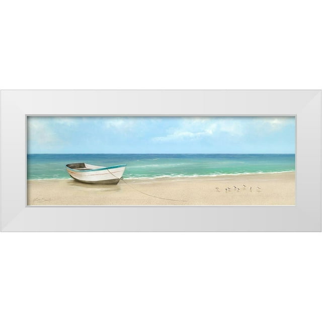 Seslar, Lin 18x9 White Modern Wood Framed Museum Art Print Titled - Between The Tides - Walmart.com