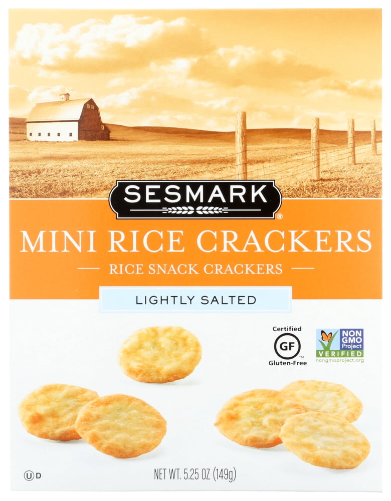 Sesmark Foods Lightly Salted Mini Rice Crackers, 5.25 Oz - Walmart.com
