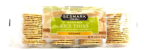 Sesmark Foods Gluten Free Sesame Rice Thins, 4.25 Oz - Walmart.com