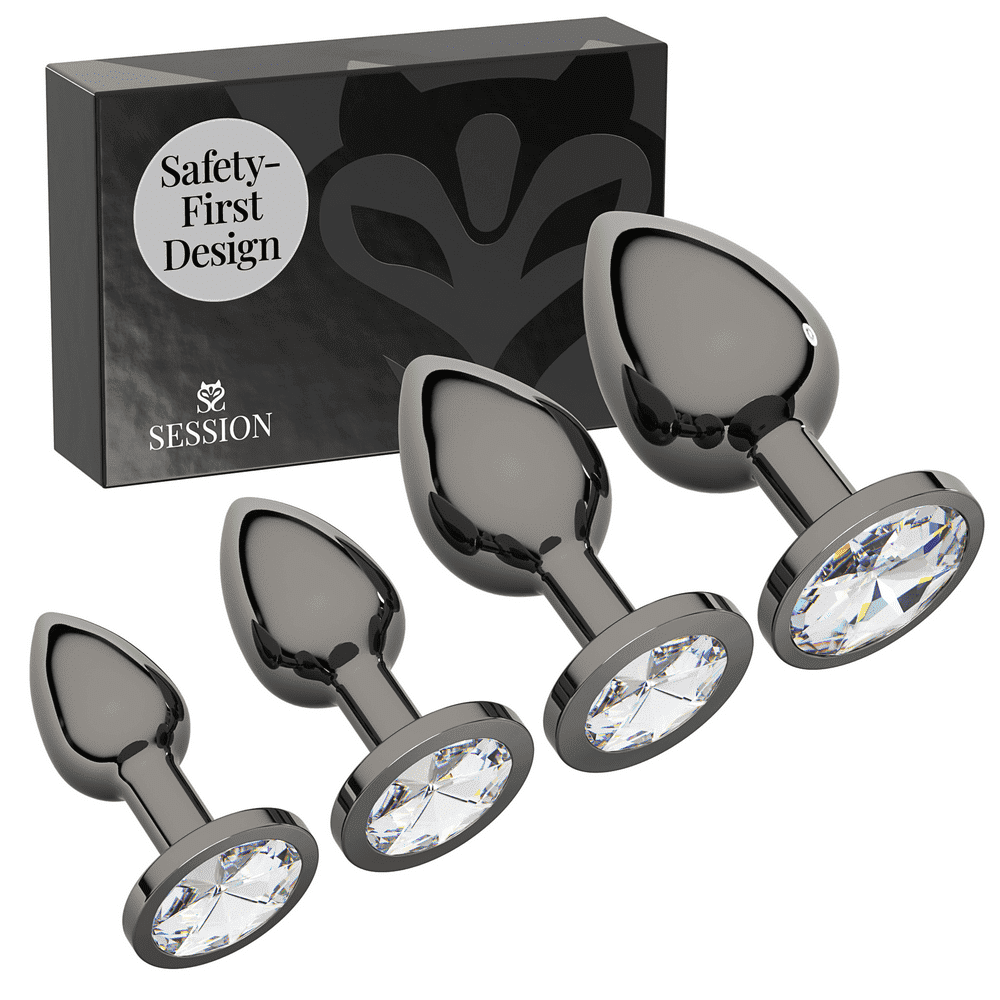 Session Butt Plugs 4 Piece Training Set Anal Plug Toys Stainless