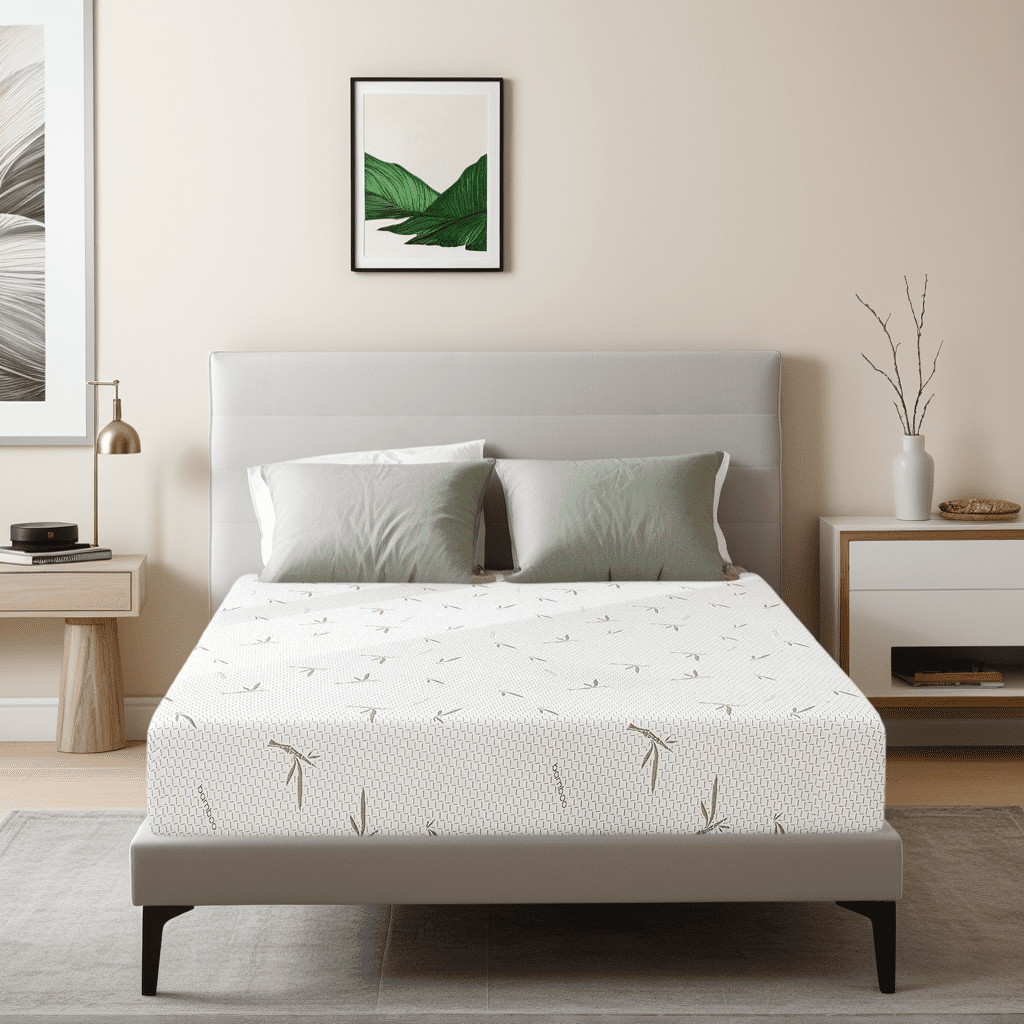 Sesslife 10 Inch Queen Mattress, Green Tea Gel Memory Foam Mattress in ...