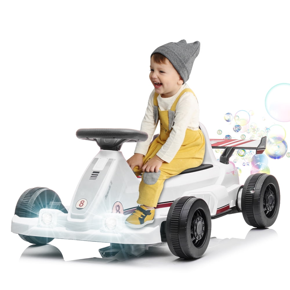 Sesslife Toddler 4-Wheeler, Electric Go Kart with Bubble, LED, Horn, 6V ...
