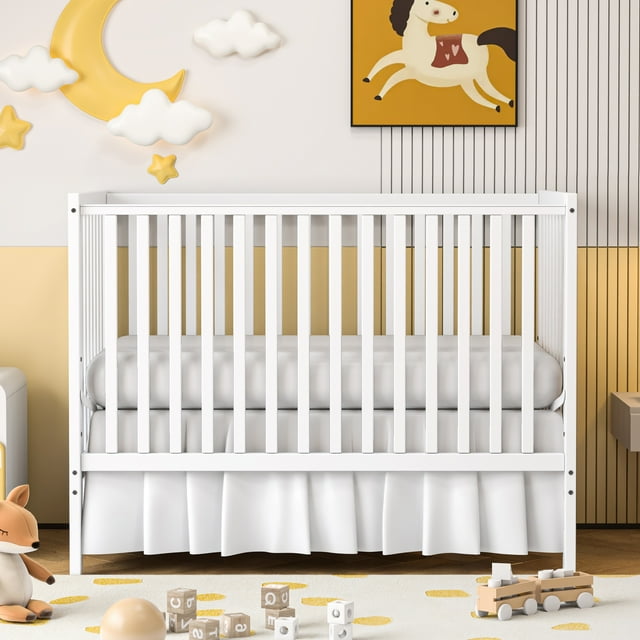 Sesslife 5-In-1 Convertible Crib, Baby Bed, Converts from Baby Crib to ...