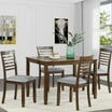 Churanty Six-seater Extendable Farmhouse Dining Table Set with ...