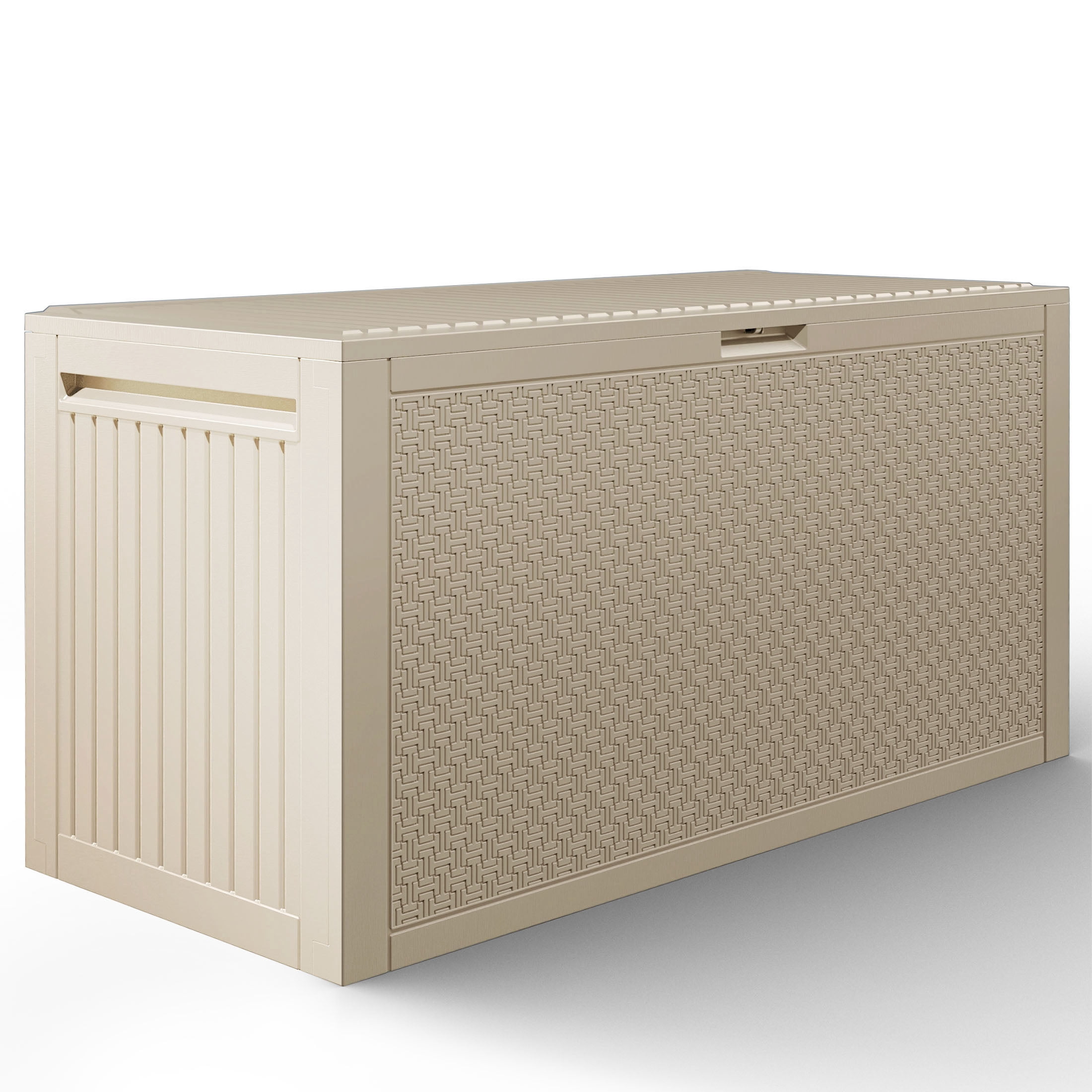 Enyopro 90 Gallon Deck Box Resin Outdoor Plastic Storage for Patio ...