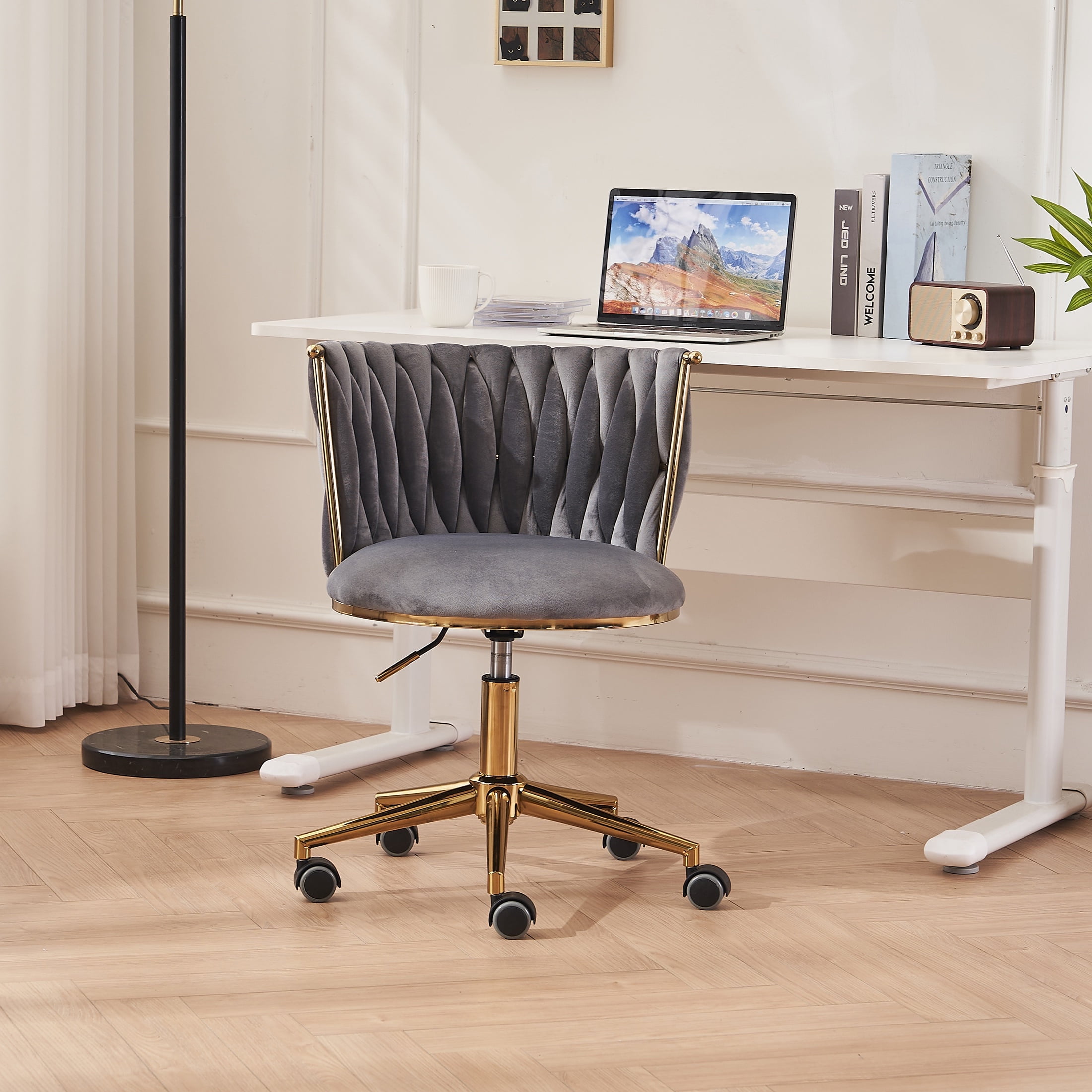 Sesslife Home Office Chair, Comfy Padded Seat Swivel Desk Chair ...