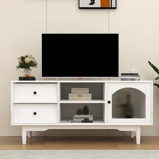 Sesslife Modern Minimalist TV Cabinet for 50 inch TV stand, TV & Media ...