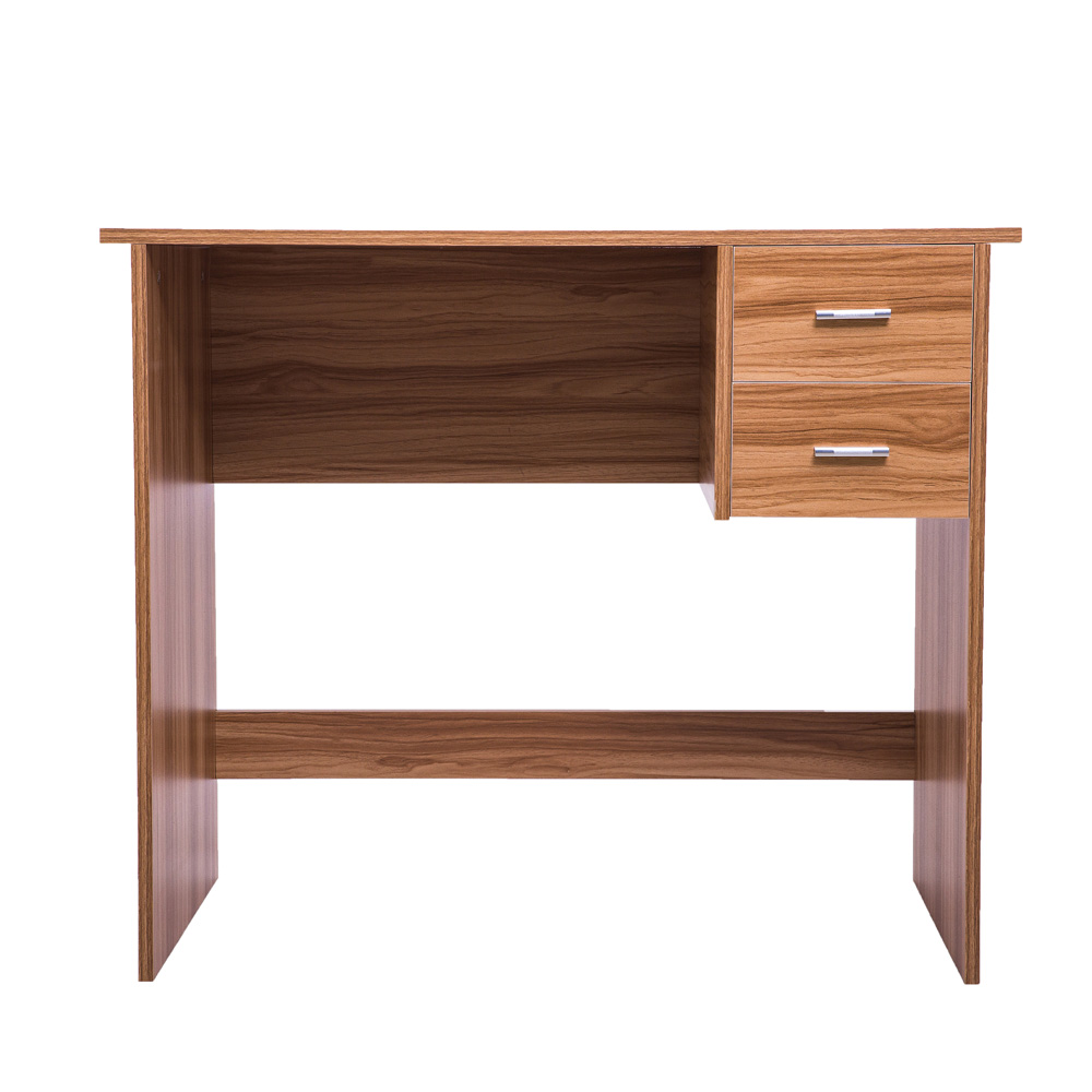 Sesslife Oak Home Office Desk, 29.5" Tall Computer Desk with Drawers ...