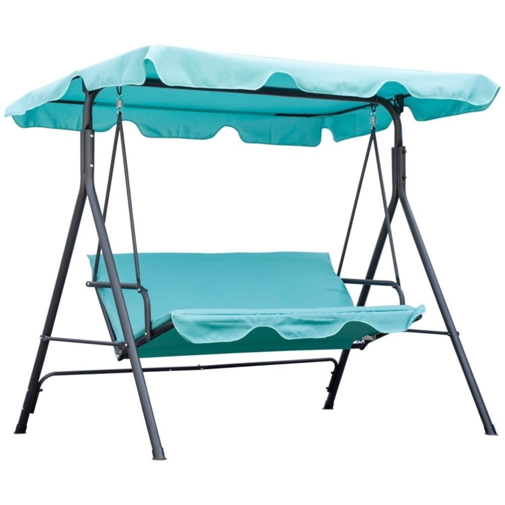 ENYOPRO Patio Swings with Canopy, 3-Seater Outdoor Canopy Swing for ...