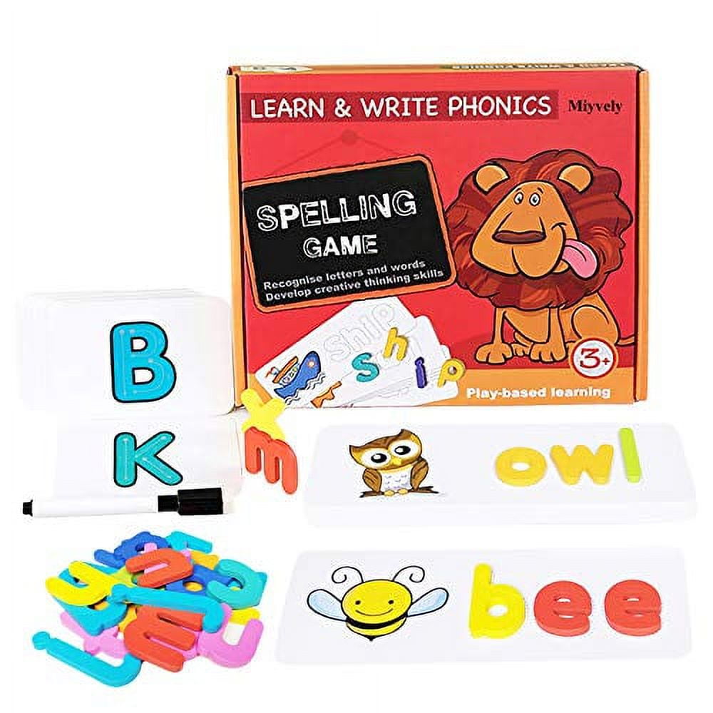 Sesuval Matching Letter Game,Letter Spelling and Reading Memory Game ...