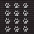 Set 0f 12 Mini Paw Print Iron On Clear Rhinestone Transfer By Jcs Rhinestones