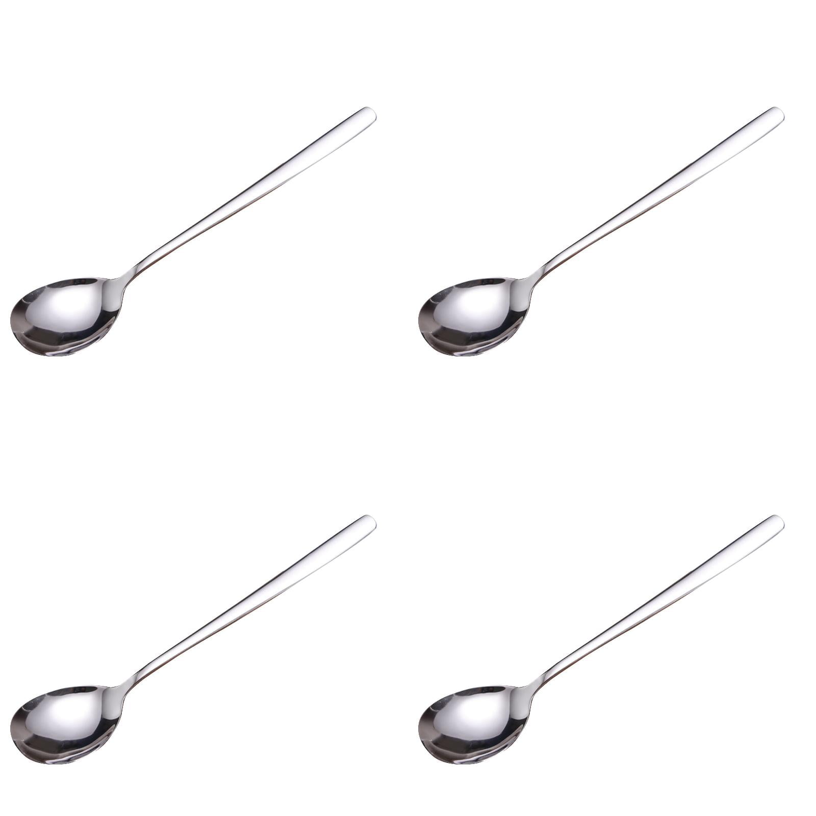 Set of 1/2/3/4/5/6PCS Korean Soup Spoons, 8 Inch 18/10 Stainless Steel ...