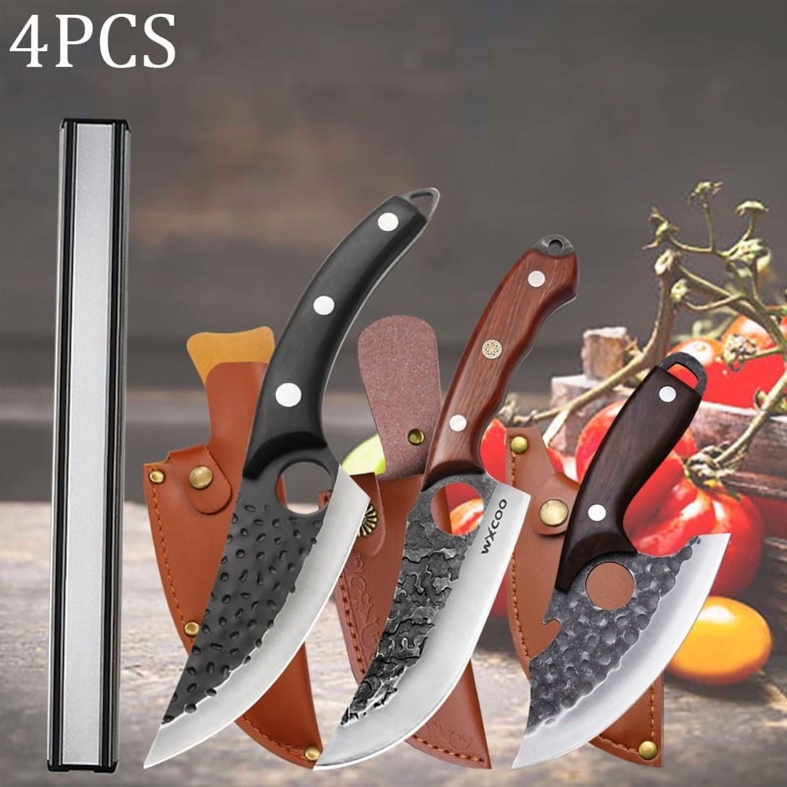 Set of 1/3/4pcs Stainless Steel Kitchen Knives Including Multipurpose ...