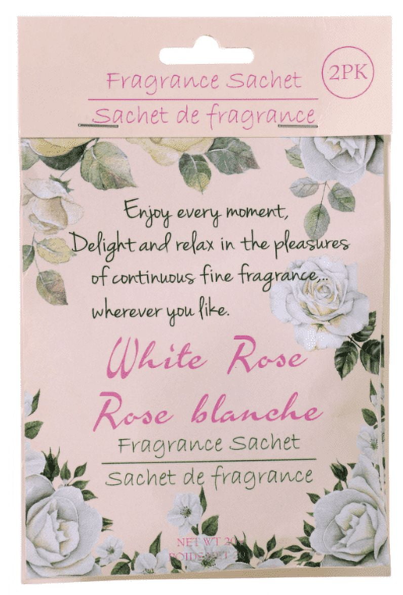 Set of 1-CLY 'White Rose' Fragrance Sachet 2 Pack Per Envelop (6 Total ...