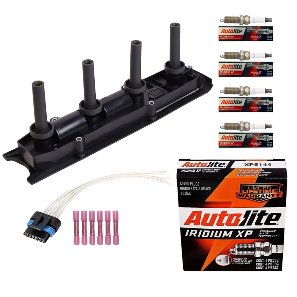 Set of 1 ISA Ignition Coil & 4 Iridium XP Spark Plug & 1 Ignition Coil ...