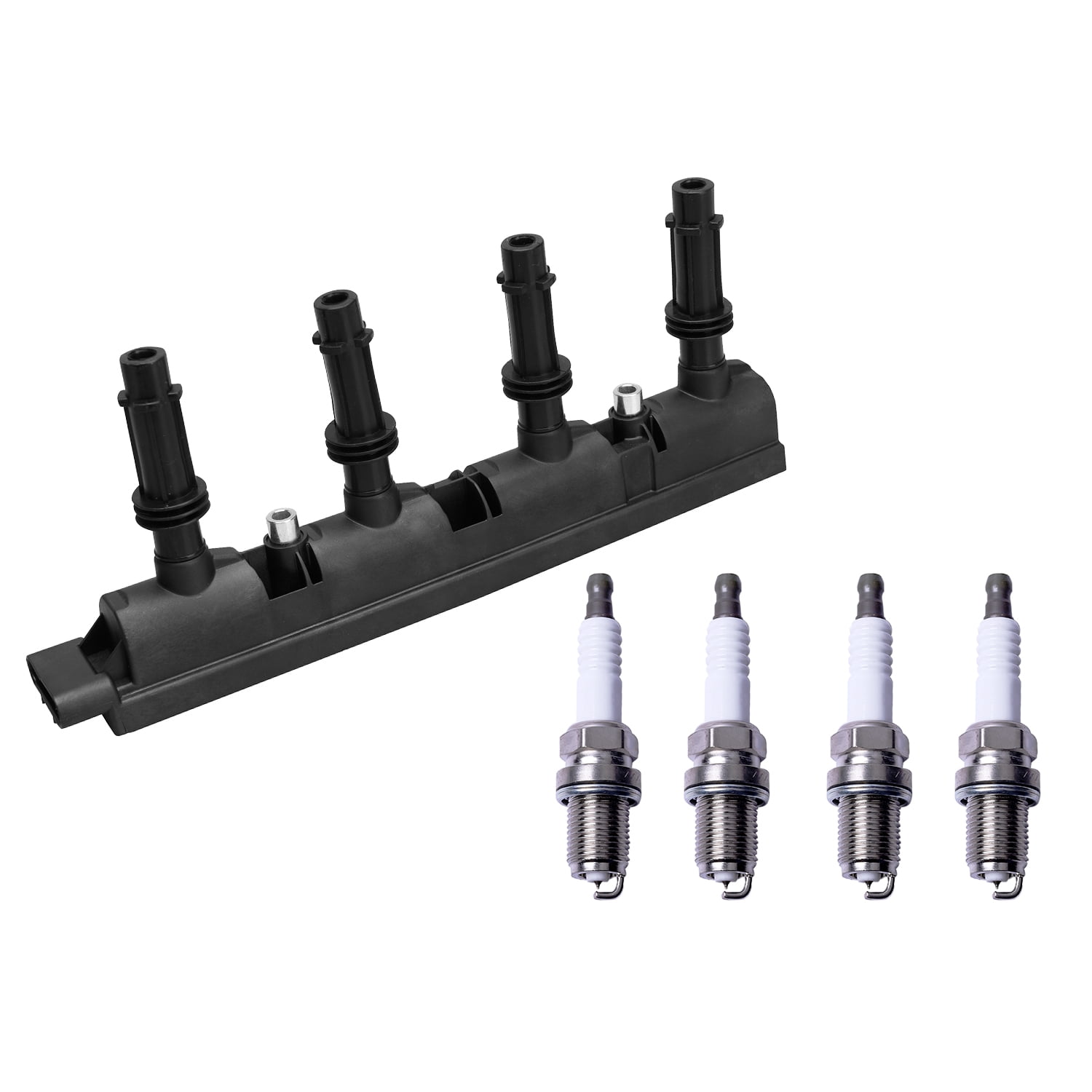 Set of 1 ISA Ignition Coil & 4 Platinum Spark Plug for 2011-2021 ...