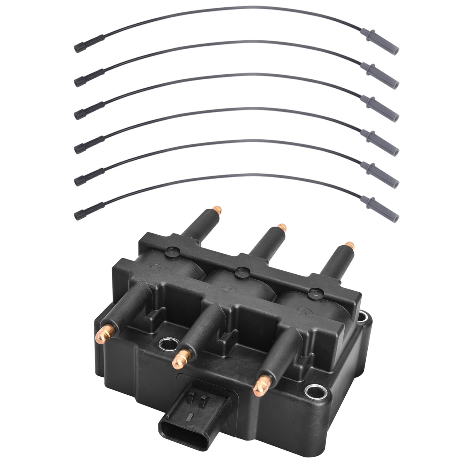 Set of 1 ISA Ignition Coil & 1 Wire Set Compatible with 2001-2010 ...