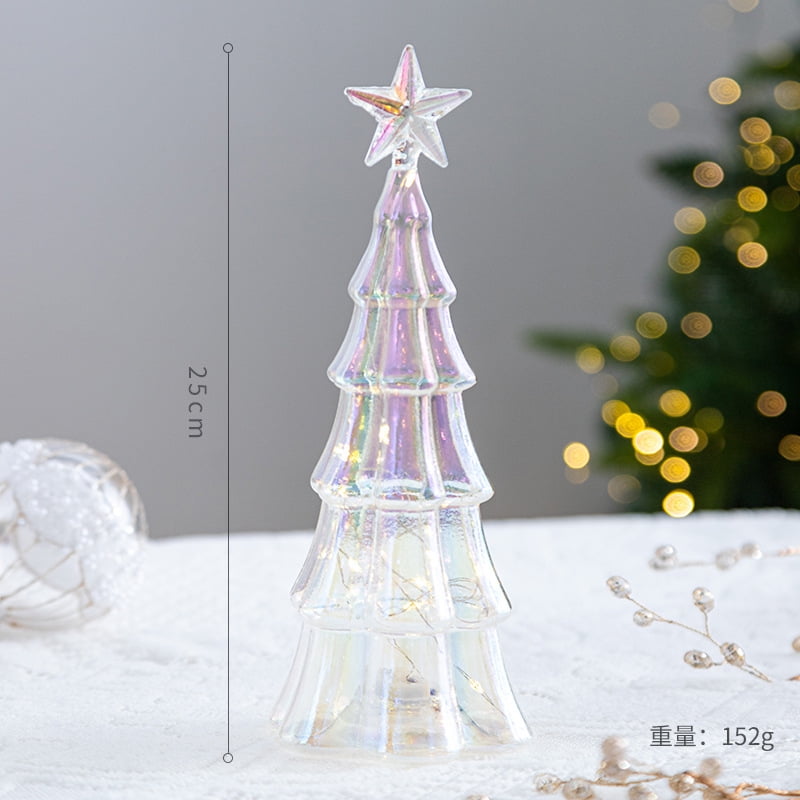 Set of 1 Illuminated Mercury Glass Trees,2026 New Upgrade Mercury Glass ...