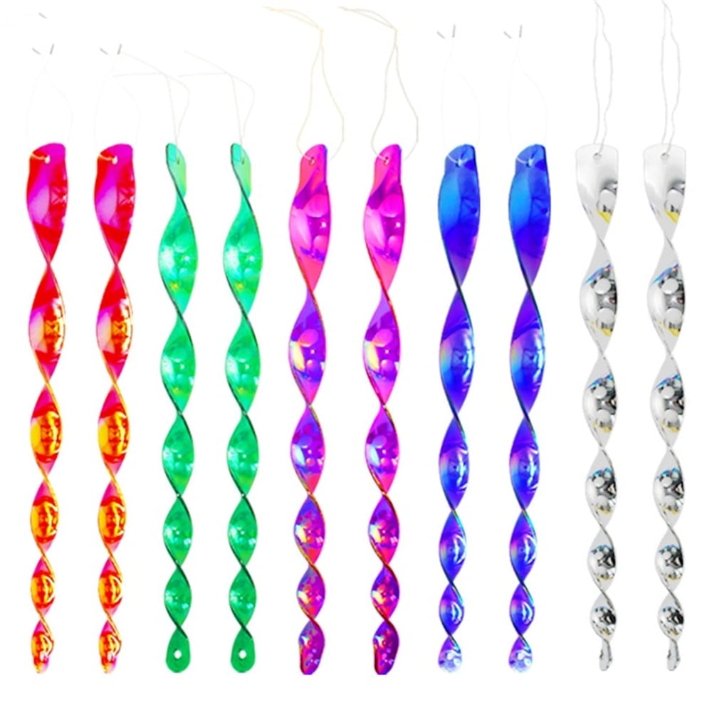 Set of 10 Bird Repellent Rods,Deterrent Bird Device,Hanging Woodpecker ...